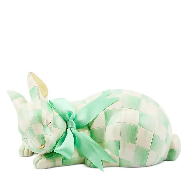 MACKENZIE-CHILDS Check Fluffy Bunny - Mint