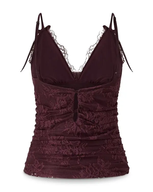 Pinko Lace Top With Tie Detail - R
