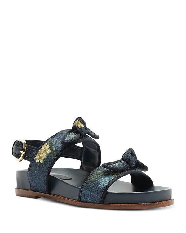 ALEXANDRE BIRMAN Grossgrain Raffia Sandals
