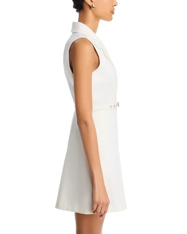 French Connection Azra Double Breasted Belted Minidress - Summer Whi