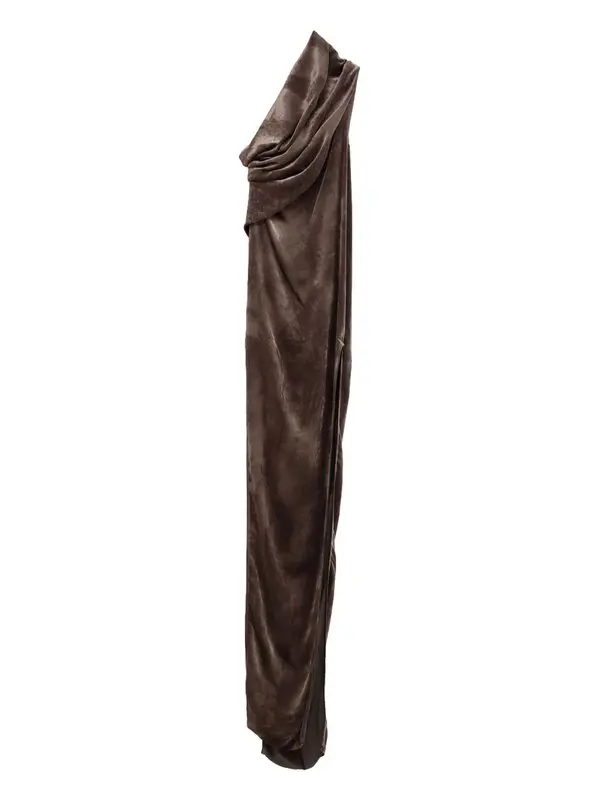 Rick Owens Athena Arrowhead Long Dress - Brown