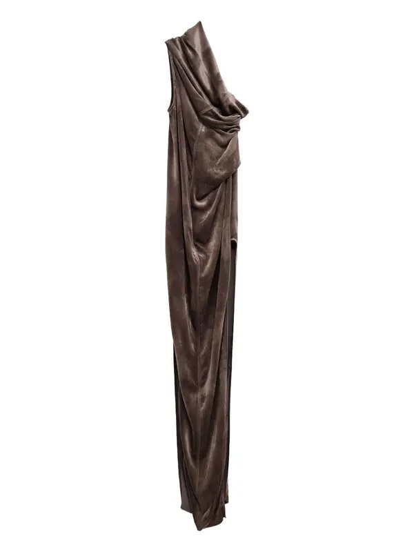 Rick Owens Athena Arrowhead Long Dress - Brown