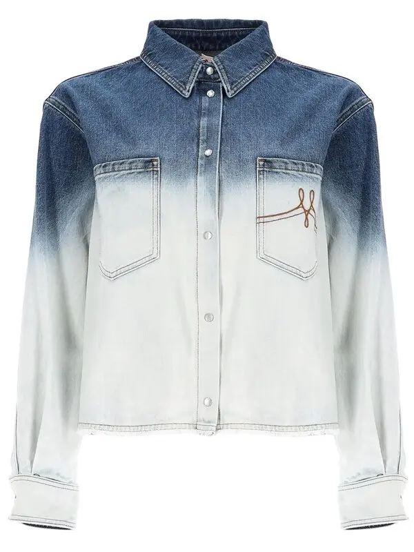 Marni Shirt With Logo Embroidery - White