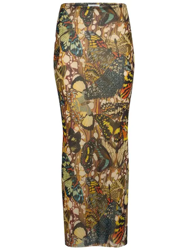 JEAN PAUL GAULTIER Printed Long Skirt - Multicolour