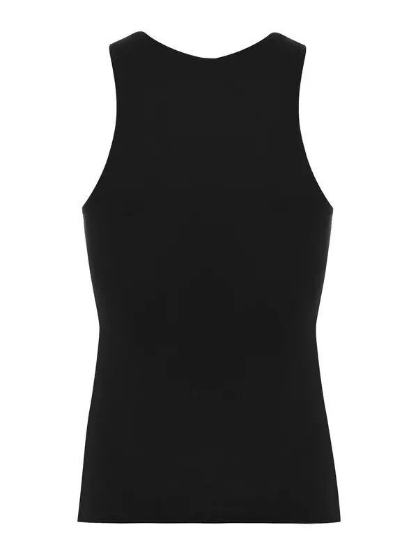 TOM FORD Tank Top With Logo - Black