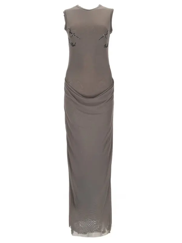 JEAN PAUL GAULTIER Needles Long Dress - Grey
