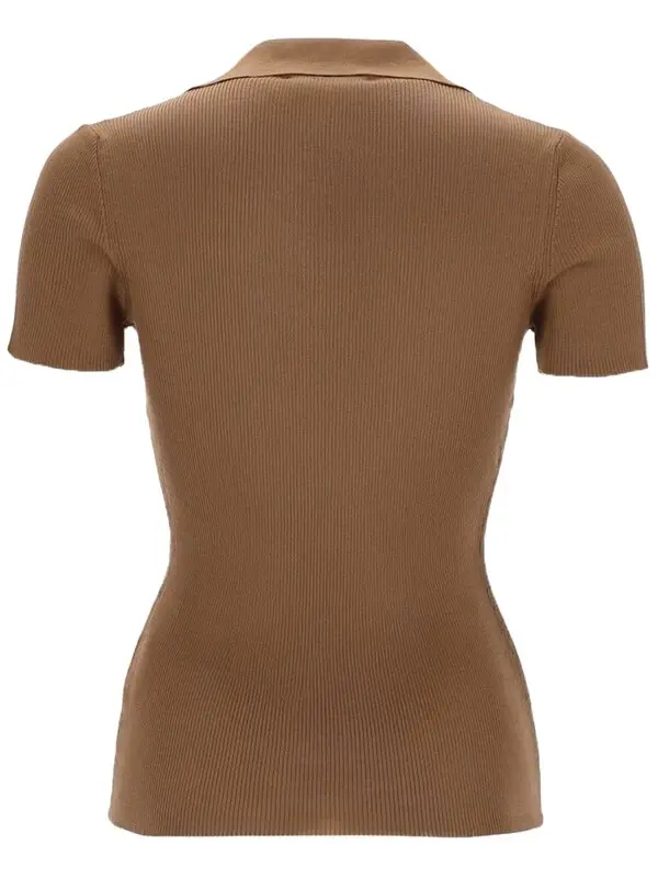 Max Mara Collared Top - Beige
