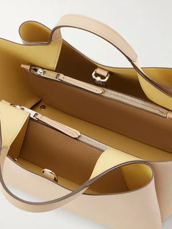 TOD'S Textured-leather Mini Tote