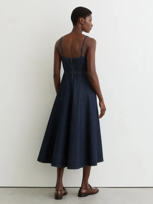slim fit dress slacks Sleeveless Midi Fit And Flare Dress | Fit and Flare main image 0