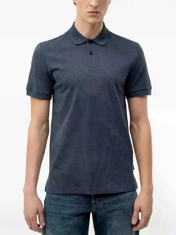 BOSS Textured Short-sleeved Polo Shirt