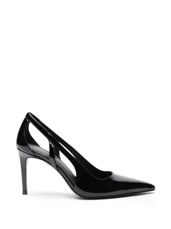 STUART WEITZMAN Cut-out Pointed Pumps - Black