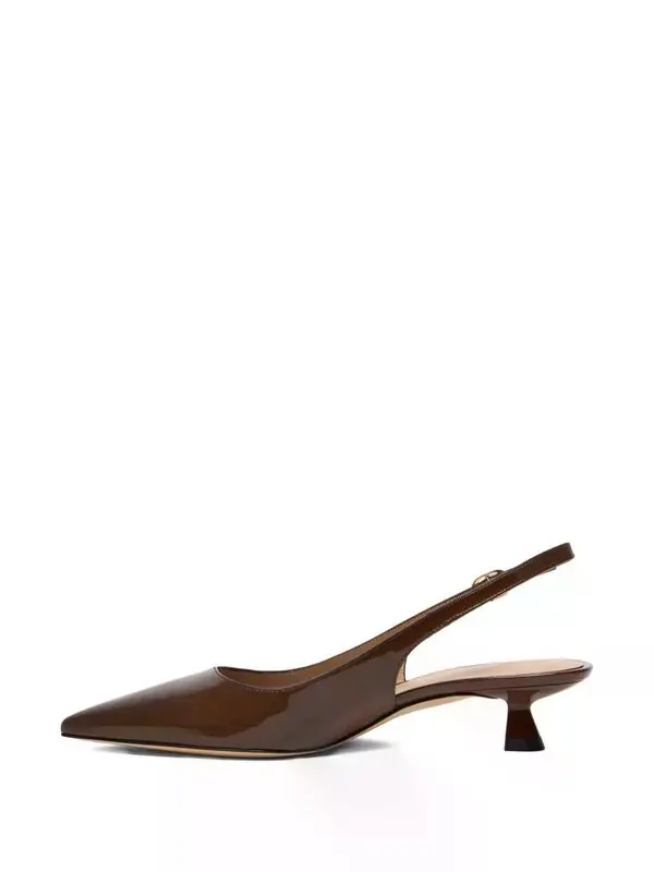 STUART WEITZMAN Sculpt Pointed Sling-back Pumps