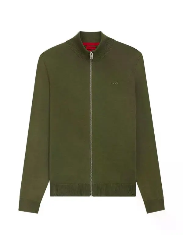 Hugo Zip-up Cotton Jacket - Green