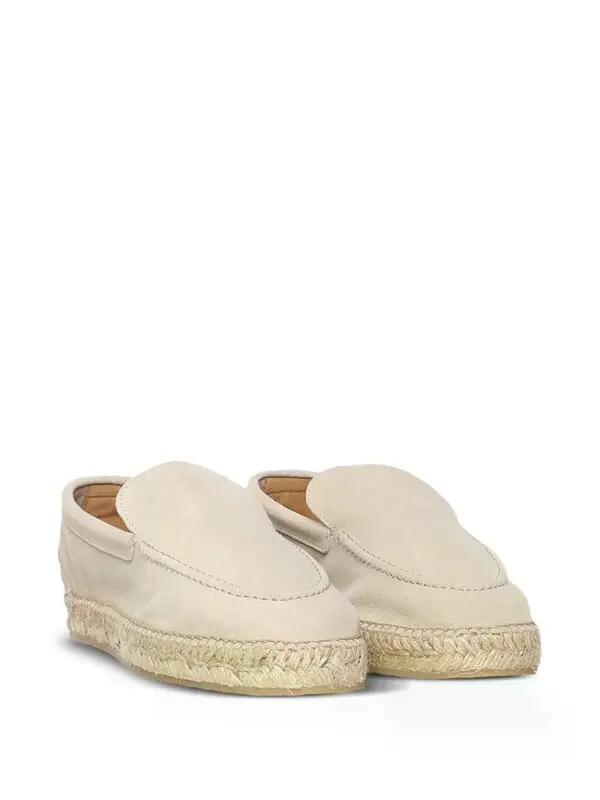 Eleventy Leather Espadrilles