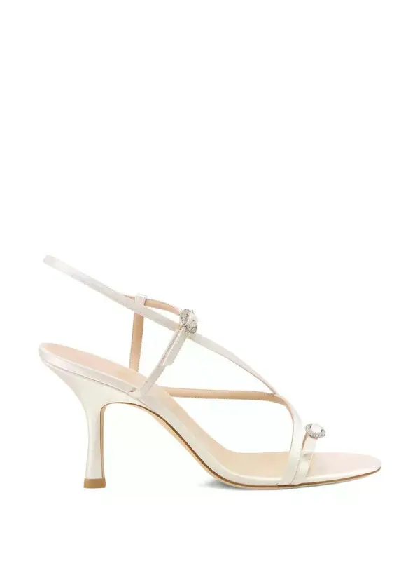 STUART WEITZMAN Kensington Crystal-embellished Heeled Sandals