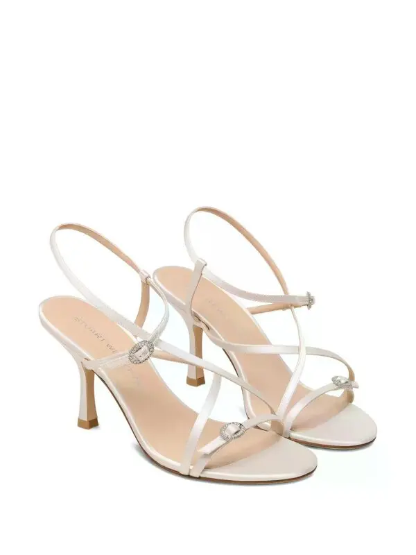 STUART WEITZMAN Kensington Crystal-embellished Heeled Sandals