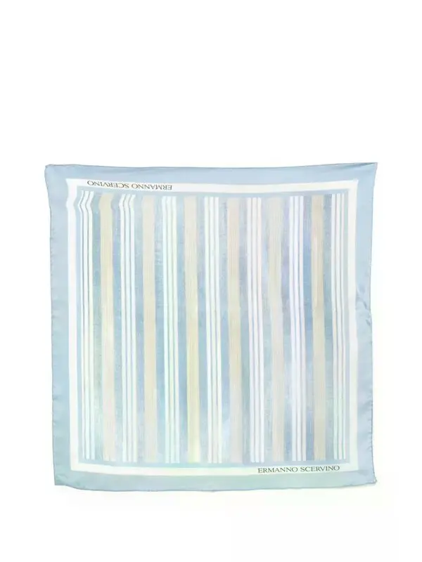 Ermanno Scervino Striped Scarf - Blue