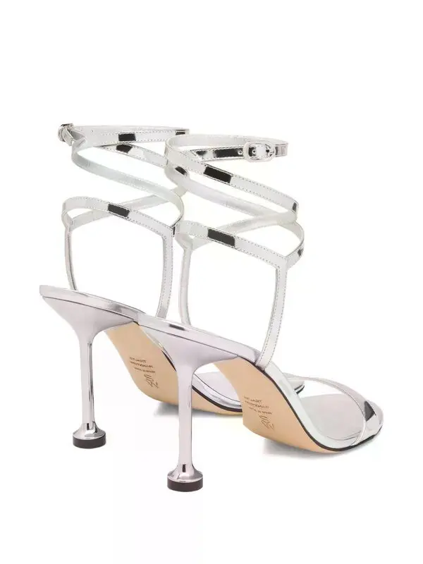 STUART WEITZMAN Nudistini Heeled Sandals - Silver