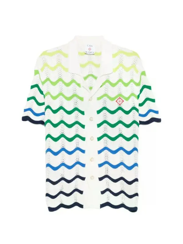 Casablanca Wave Pattern Shirt