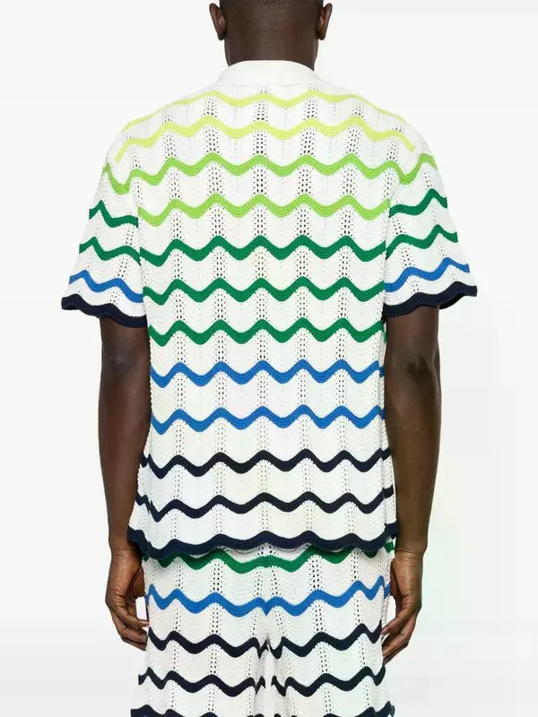 Casablanca Wave Pattern Shirt