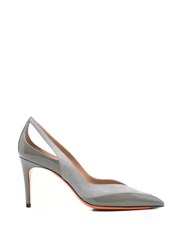 Santoni Cut-out Slingback Pumps