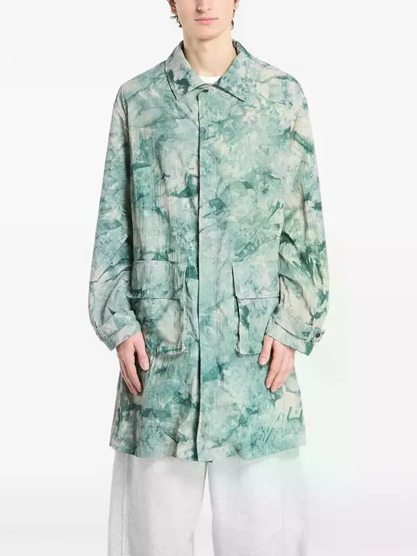 Y3 Abstract Print Hooded Parka