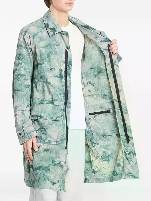Y3 Abstract Print Hooded Parka
