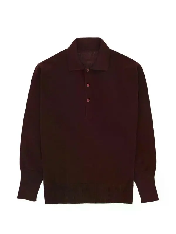 FORTELA Kenneth Cashmere Polo Shirt - Brown