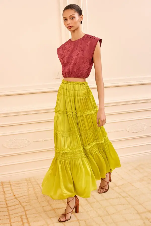 Ulla Johnson Virginie Silk Midi Skirt