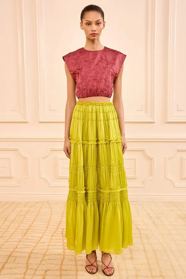 Ulla Johnson Virginie Silk Midi Skirt