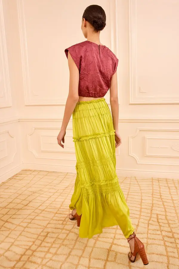 Ulla Johnson Virginie Silk Midi Skirt
