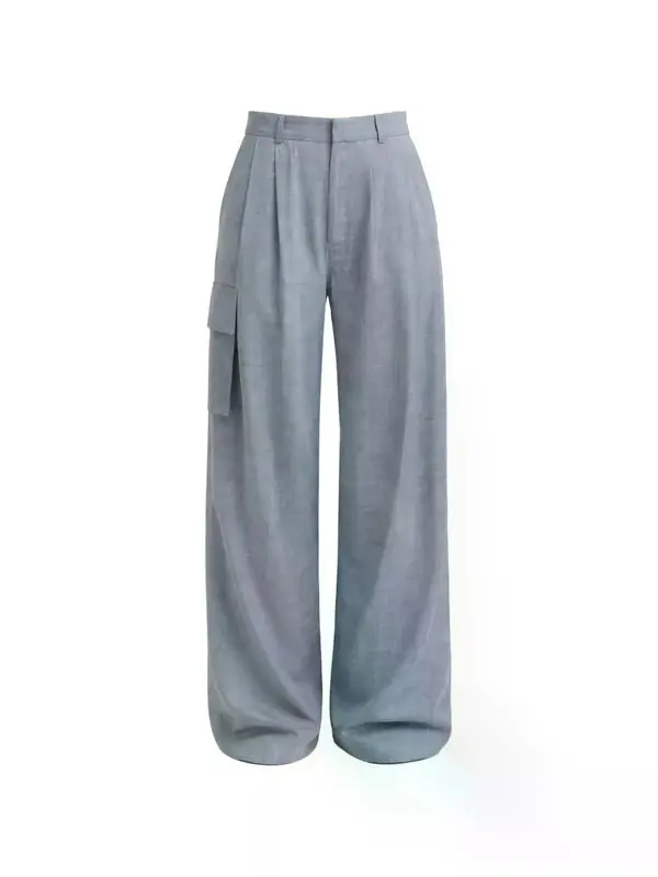Tibi Pleated Wool Trousers