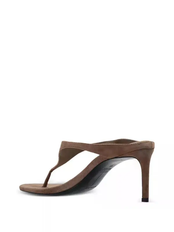 BLACK SUEDE STUDIO Laurel Leather Heeled Sandals - Brown