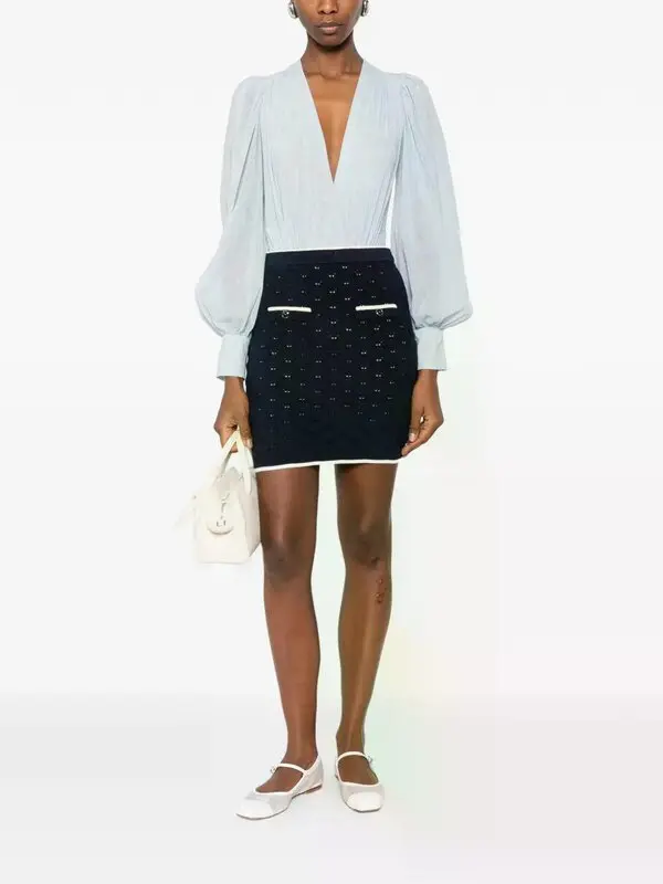 TWINSET Short Jacquard-knit Skirt