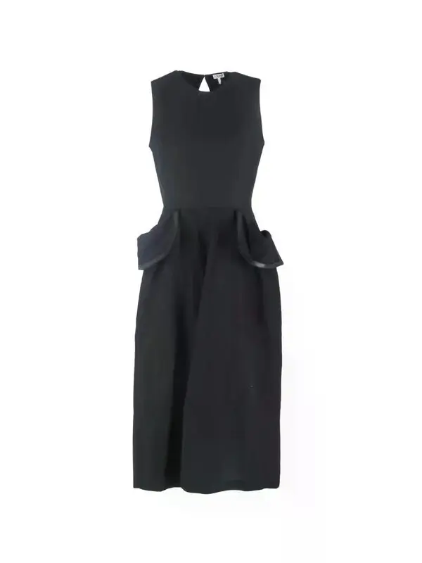 Loewe Pleated Open-back Midi Dress
