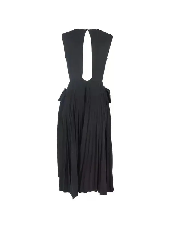 Loewe Pleated Open-back Midi Dress
