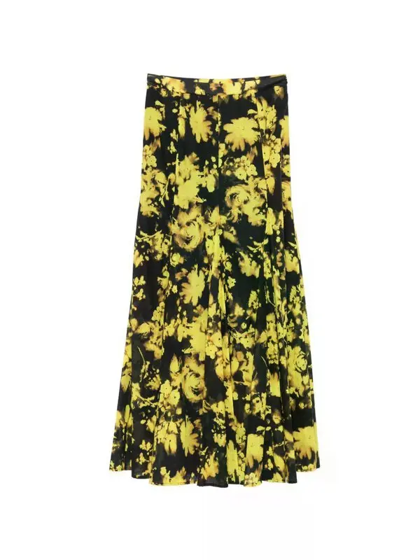 Erika Cavallini Floral-pattern Maxi Skirt