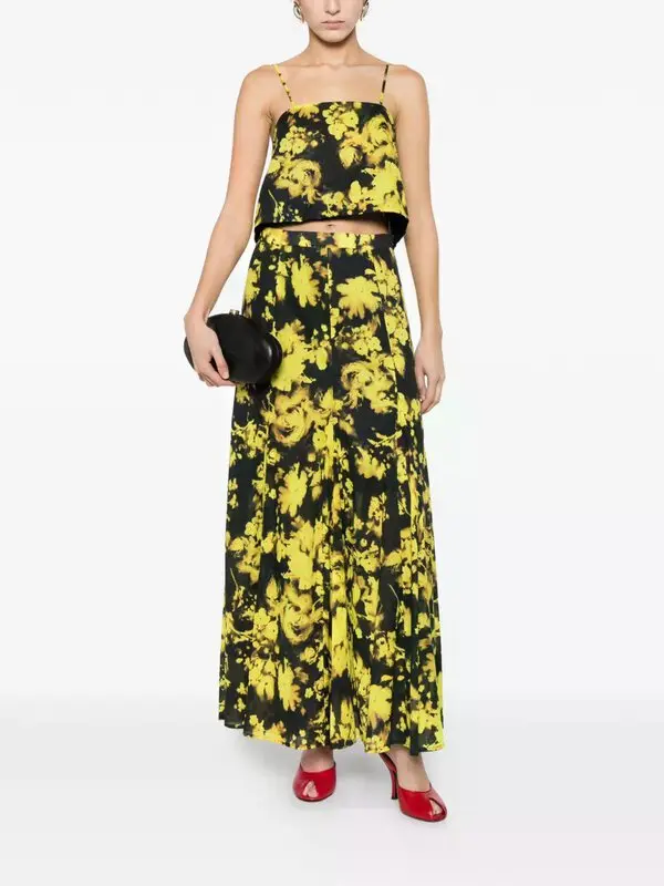 Erika Cavallini Floral-pattern Maxi Skirt