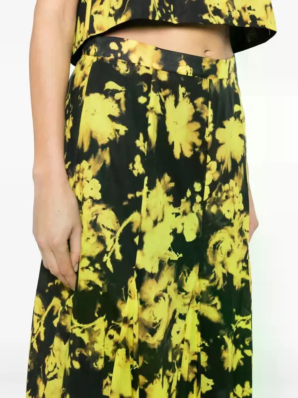 Erika Cavallini Floral-pattern Maxi Skirt
