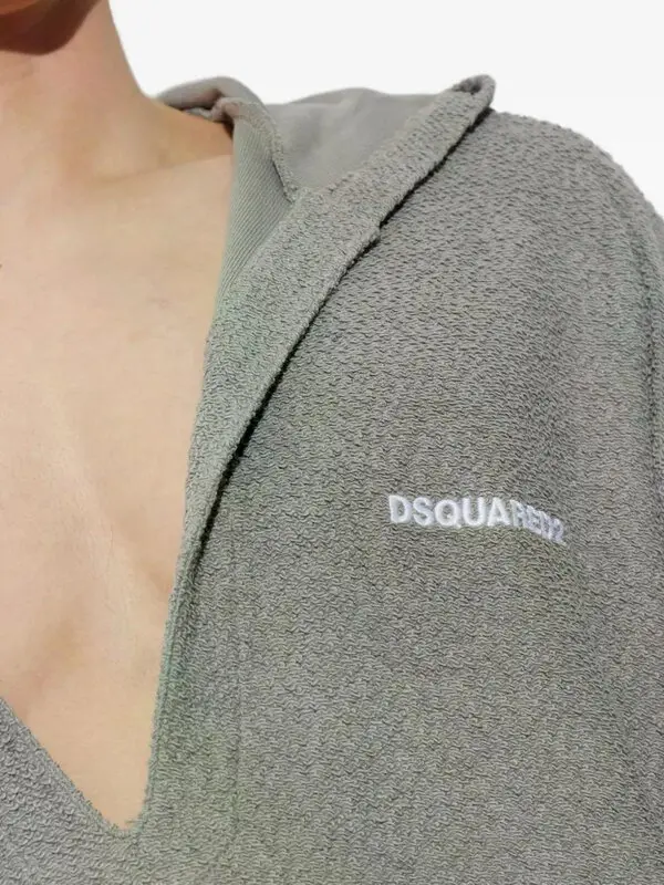 Dsquared2 Hooded V-neck Pullover