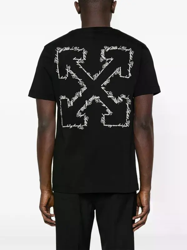 Off-White Script Arrow Embroidered T-shirt