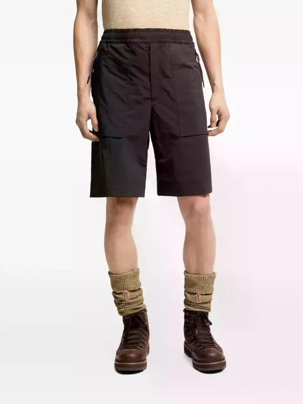 Moncler Elasticated Drawstring Shorts - Black