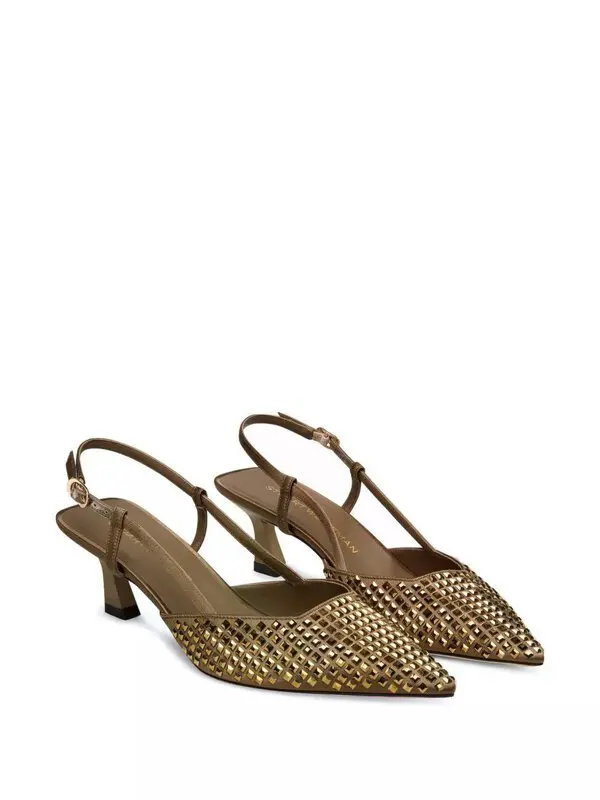 STUART WEITZMAN Vinnie Radiant Slingback Heeled Pumps