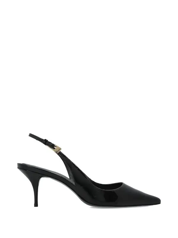 BLACK SUEDE STUDIO Branca Point-toe Slingback Pumps - Black