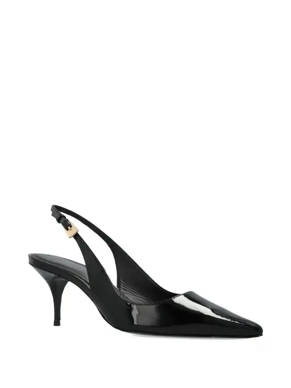 BLACK SUEDE STUDIO Branca Point-toe Slingback Pumps - Black