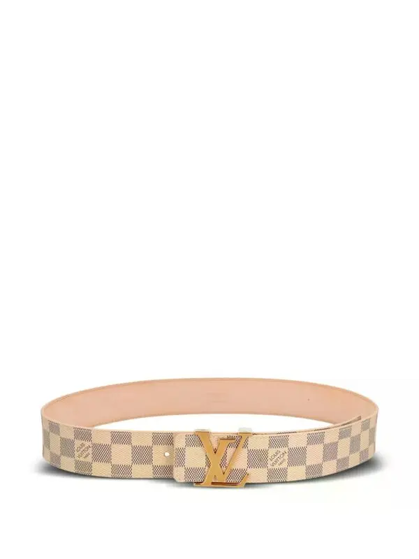 LOUIS VUITTON Patterned Leather Belt - Neutrals