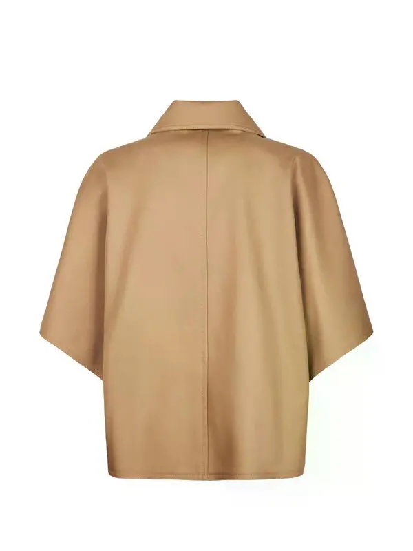 Max Mara Buttoned Cotton Coat - Neutrals