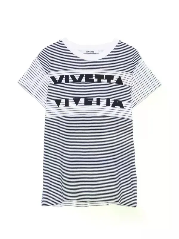 Vivetta Striped T-shirt - White