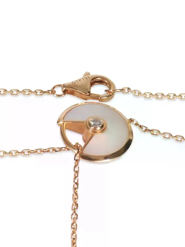 Cartier Amulette Lariat Onyx And Diamond Necklace