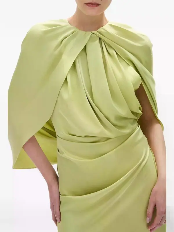 rachel gilbert green dress Blue Green Tropical Strapless Maxi Dress main image 1
